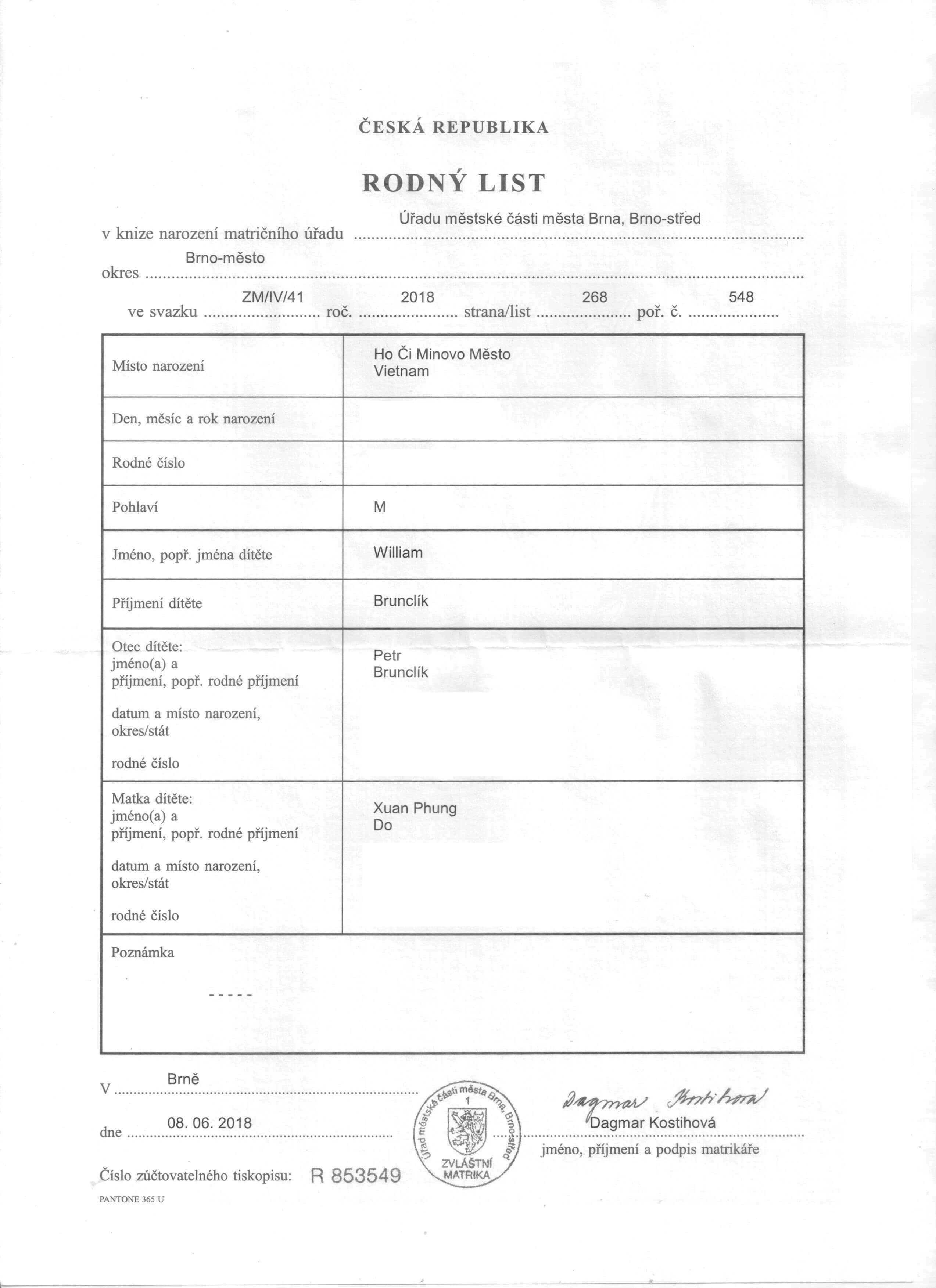 Jak získat rodný list a cestovní pas pro vaše dítě ve Vietnamu? - Čech ...